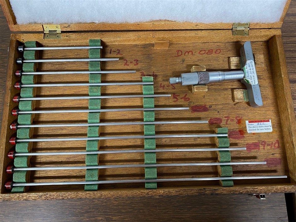 Mitutoyo DMC 4-12" Depth Gauge Set Auction (0463-3025023) | Grays Australia