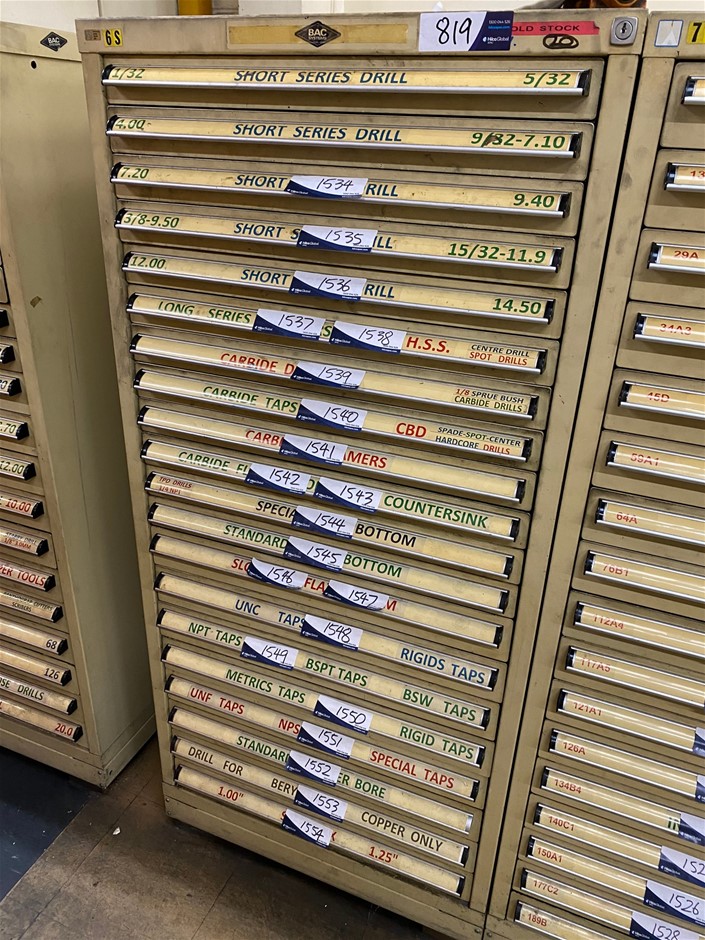 BAC Systems Tool Storage Cabinet Auction (0819-3025021) | Grays Australia