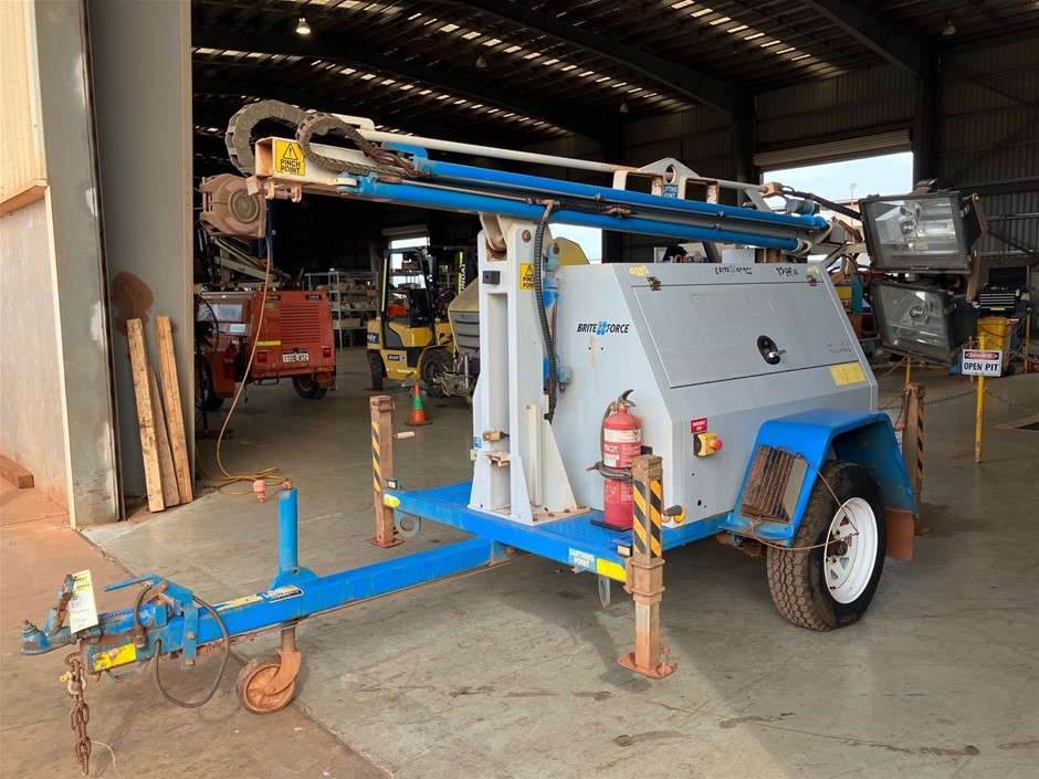 2012 Briteforce LS6K Lighting Tower - 6,000w (Karratha) Auction (0018 ...