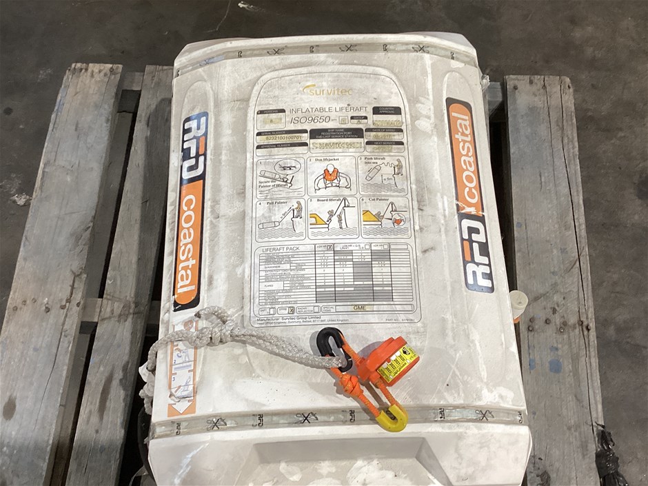 RFD Coastal Survitec Self Inflatable Life Raft Auction (0002-8017269 ...