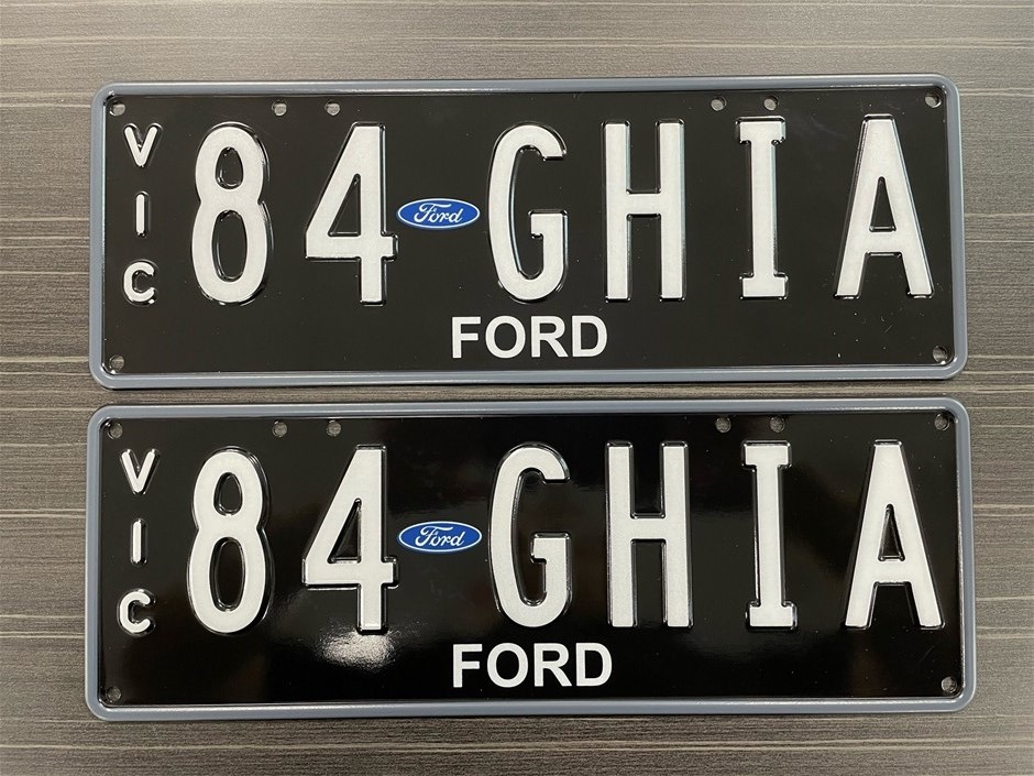 84GHIA (Custom Victorian) Number Plates Auction (0001-20083523) | Grays ...
