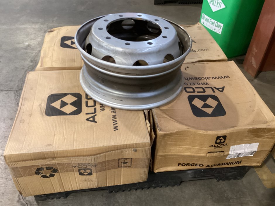 10 Stud Accu Ride Steel Truck Rims, Qty x 5 Auction (0100-8017110 ...