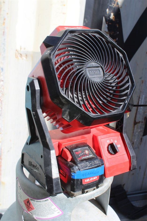 Milwaukee M18AF Cordless Portable Fan Auction (0030-5052439) | Grays ...