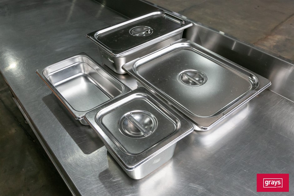 Assorted Stainless Steel Bain Marie Trays & Lids Auction (0038-5052925 ...