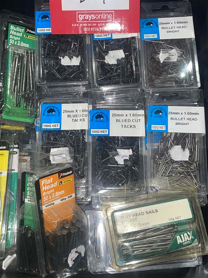 Large qty Assorted Retail packs Fasteners Auction (0030-3025242 ...