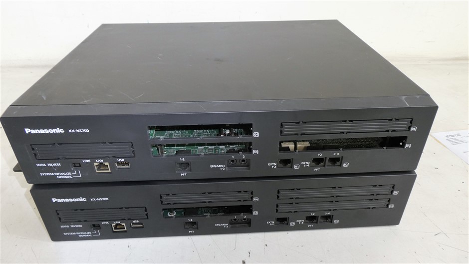 2x Panasonic KX-NS700 (KX-NS700AL) Hybrid IP-PBX Auction (0012-5052698) | Grays Australia