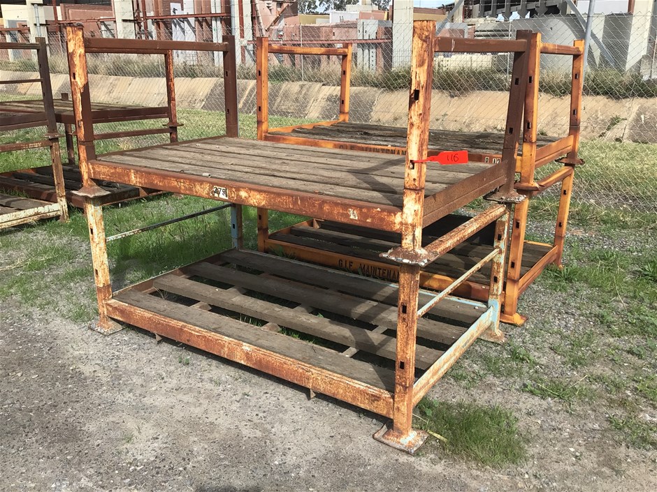 Qty of 4 Stackable Stillages Auction (0165-8017125) | Grays Australia