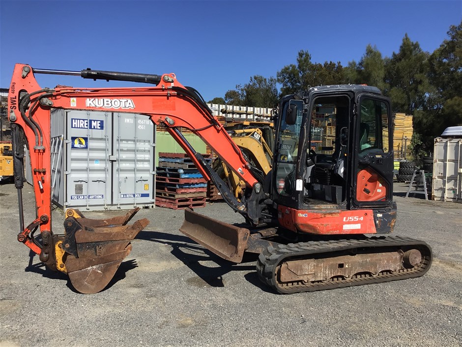 Kubota U55-4 Hydraulic Excavator Auction (0004-5052759) | Grays Australia