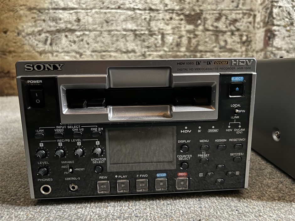 SONY Digital HD Video Cassette Recorder HVR-1500 Auction (0117-5052700 ...