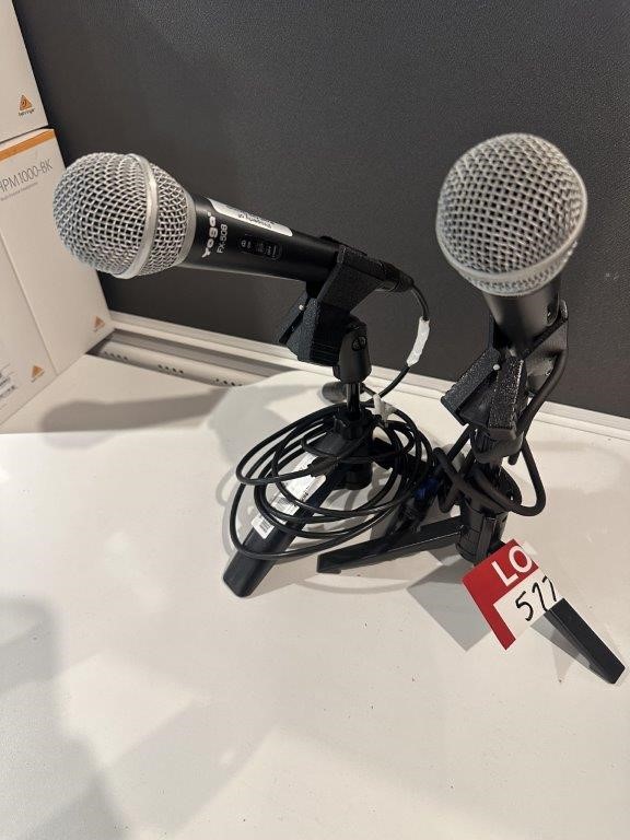 2 x Microphones on Stands Auction (0577-5052701) | Grays Australia