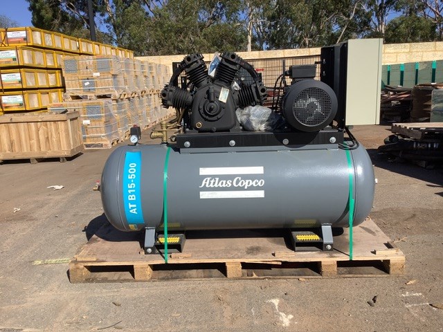 Unused 2019 Atlas Copco AT B15-500 15HP 500L Air Compressor (AC200073 ...