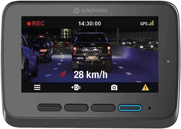 NAVMAN MiVue 1000 Sensor XL GPS Tagged Dash Cam, Black. Auction ...