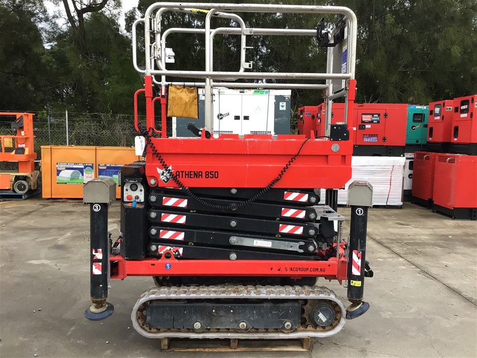 2018 Athena 850HE Scissor Lift Auction (0016-5052759) | Grays Australia