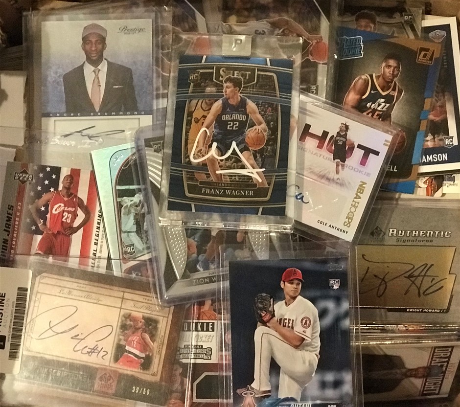 Over 1200 cards in box signed cards , mixed cards etc. Auction (0103 ...