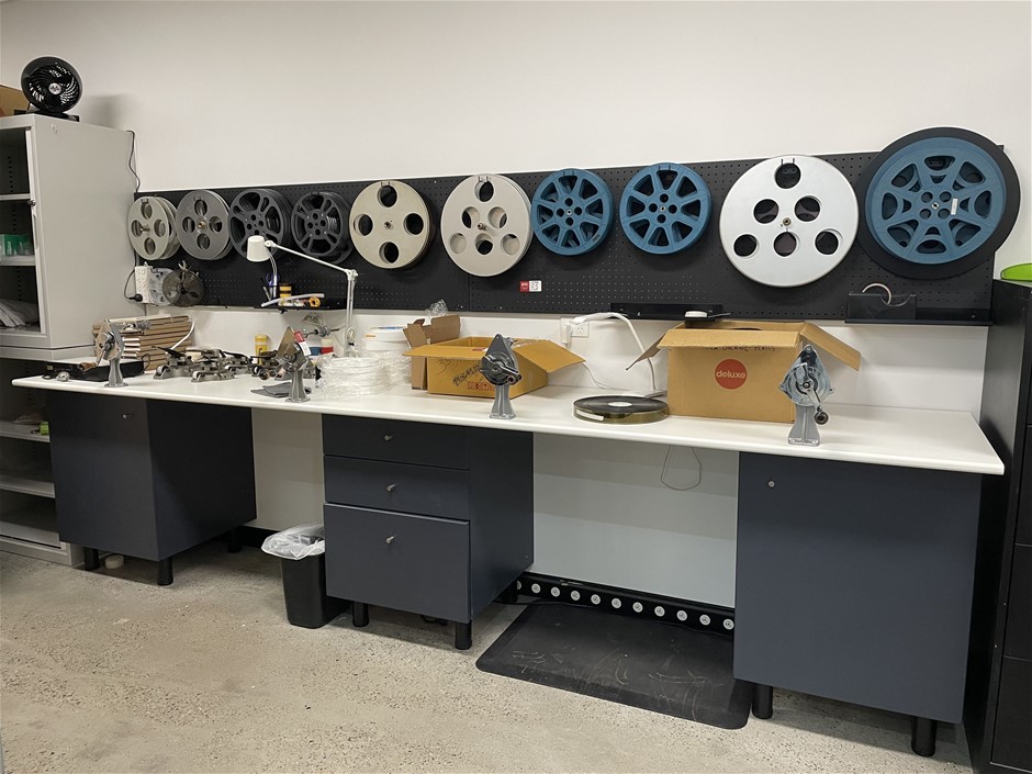 Large quantity of film reels and prep equipment Auction (0023-5052744 ...