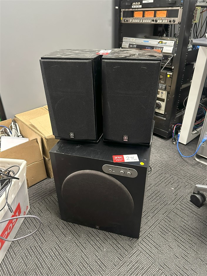 Assorted AV Equip - Incl: YAMAHA Subwoofer system YST-RSW300 & more ...
