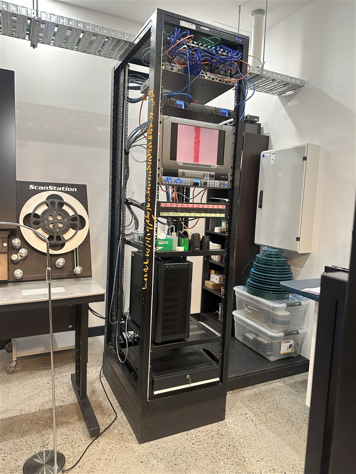 Video Monitoring Equip Rack incl: BLACKMAGIC DESIGN Equip Auction (0002 ...