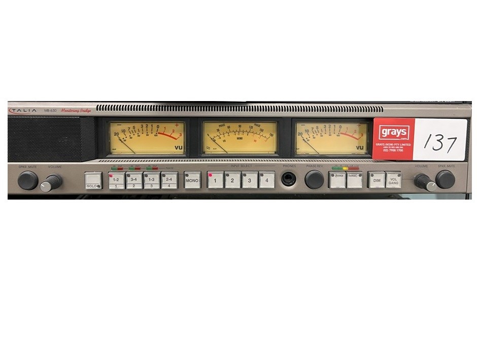 TALIA MB-630 Monitoring Bridge Auction (0137-5052744) | Grays Australia