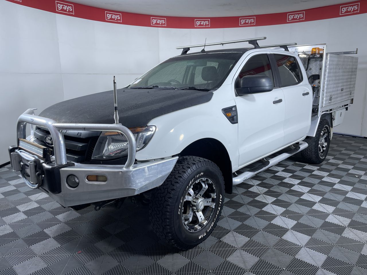 2012 Ford Ranger XL 4X4 PX Turbo Diesel Automatic Crew Cab Chassis ...