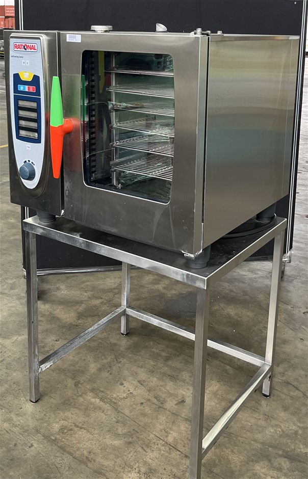 Rational Self Cooking Center Stainless Steel 6 Tray Electric Combi Oven ...