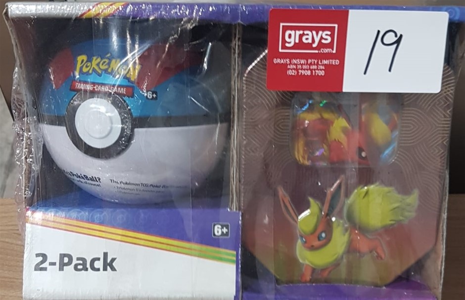 POKEMON 2pk Quick Ball & Flareon TCG. NB: Photo showing wrong pokeball ...