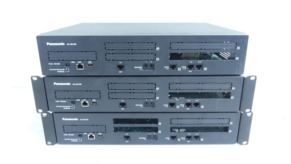 3 x Panasonic KX-NS700 (KX-NS700AL) Hybrid IP-PBX Auction (0021-5053032) | Grays Australia