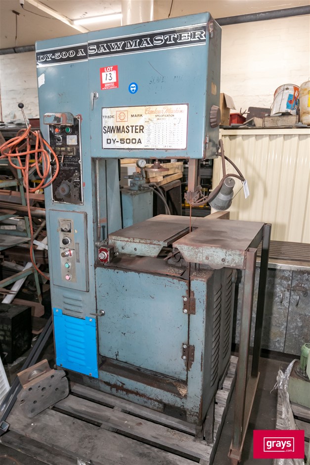 1984 SawMaster DY-500 Vertical Band Saw Auction (0013-5052820) | Grays ...