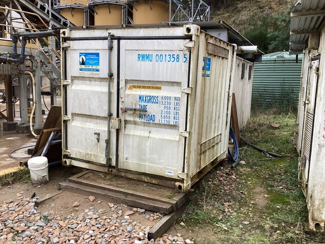 10ft Shipping Container and Contents of Gold Processing Plant Spare ...