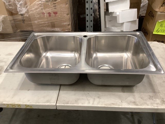 Twin Stainless Steel Sink Auction (0022-9042286) | Grays Australia
