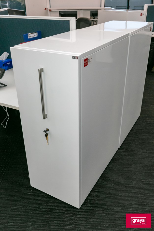 CSM Office Storage Cabinet with Vertical Pull Out Drawer Auction (2113 ...