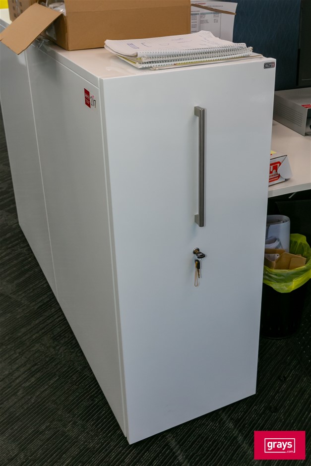CSM Office Storage Cabinet with Vertical Pull Out Drawer Auction (2117 ...