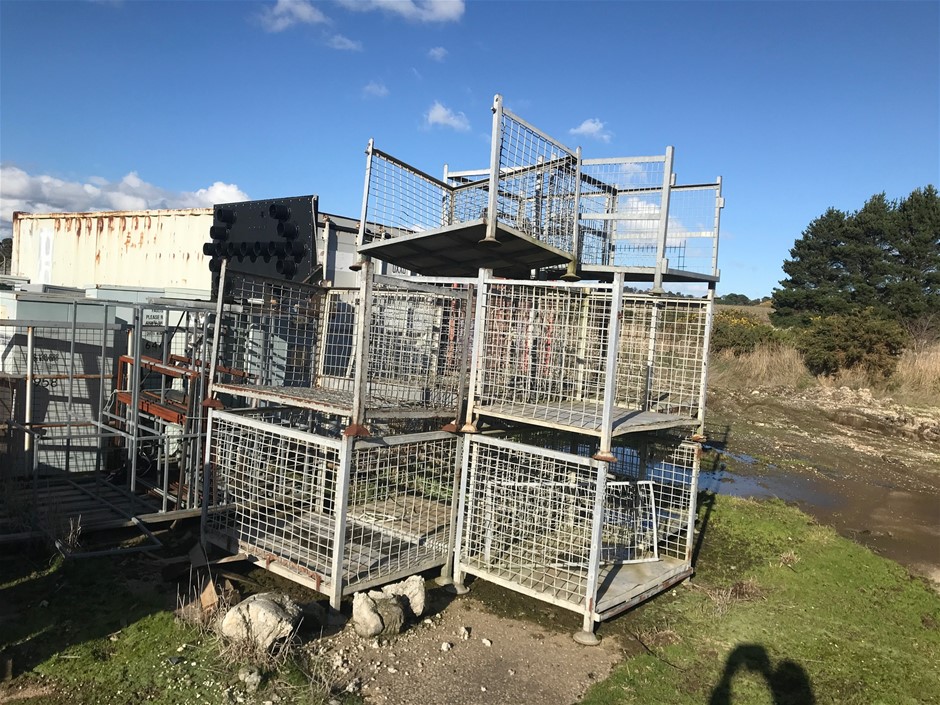 13x Galvanised Steel Mesh Stillages Auction (0109-3025834) | Grays ...
