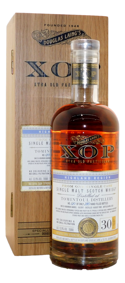 Tomintoul 30yo Douglas Laing & Co. XOP. Single Malt Whisky (1x 700mL ...