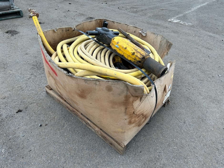2 x Pneumatic Hammer with Hoses Auction (0023-3025966) | Grays Australia