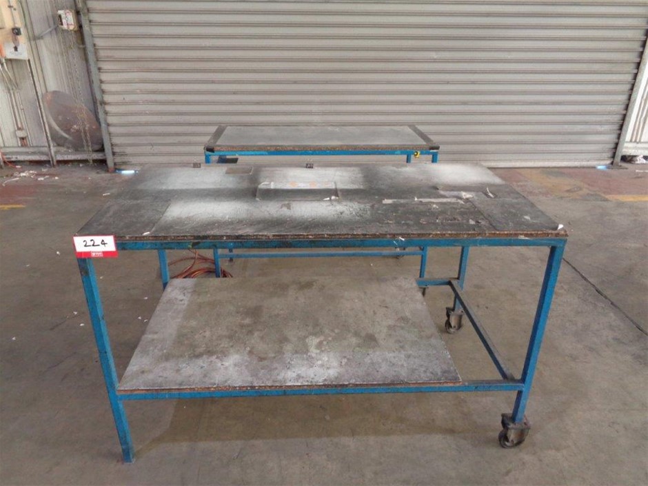 2 Steel Frame Work Benches Auction (0224-9042299) | Grays Australia