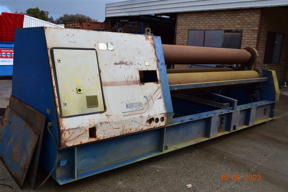 "Marcovil - NC" Hydraulic Plate Roll Bending Pyramid Roller Auction ...