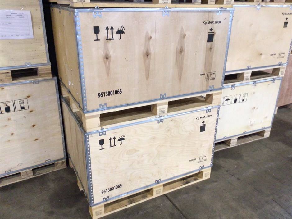 2 x Timber Storage Crates Auction (0083-8017488) | Grays Australia