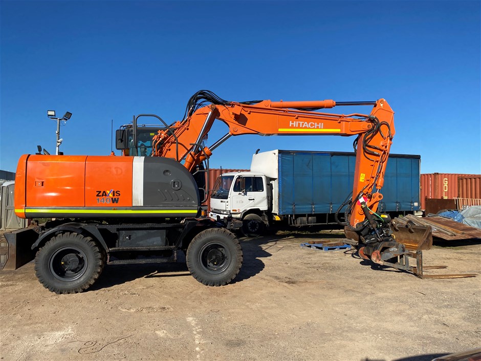 2009 Hitachi ZX140W-3 Wheeled Excavator Auction (0001-9043090) | Grays ...