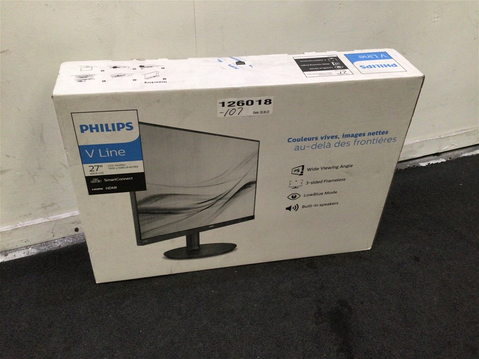 Philips V-Line 27 inch LCD Monitor Auction (0107-7046014) | Grays Australia