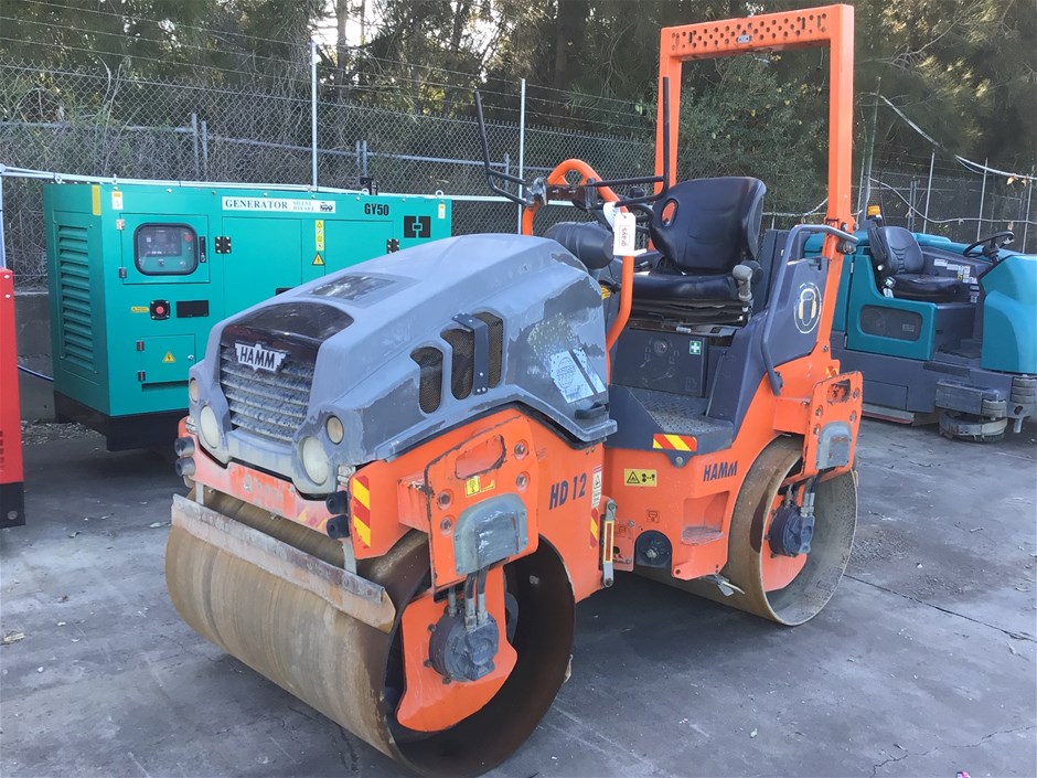 Hamm HD12 W Smooth Drum Roller Auction (0046-5053416) | Grays Australia