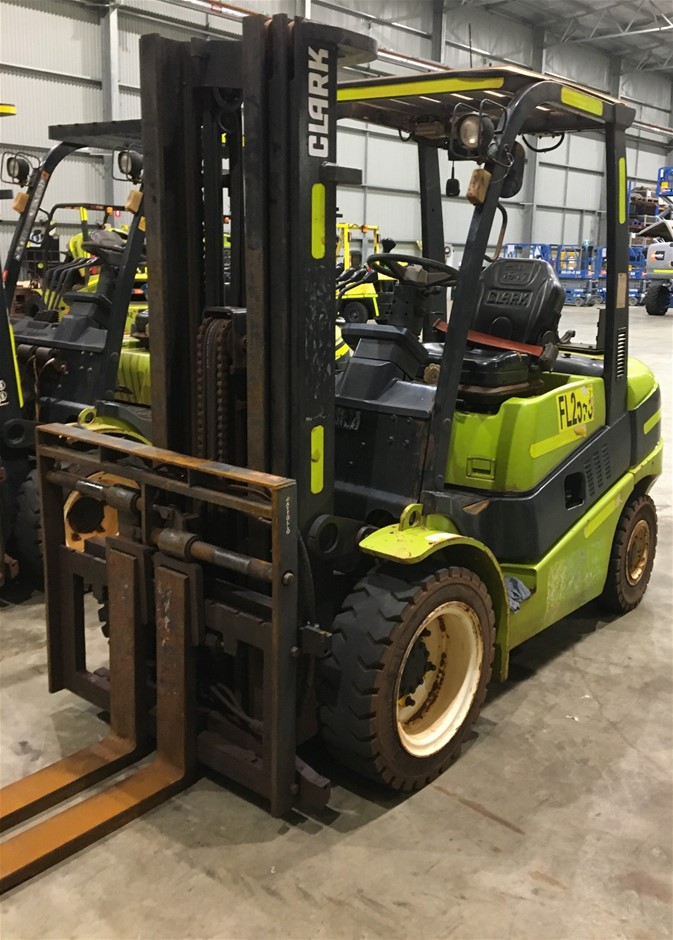 2013 CLARK C30D Forklift - 2.5t - 3.0m - Diesel (Kwinana) Auction (0008 ...