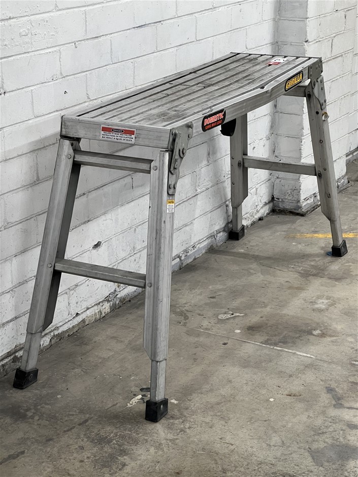 1 x GORILLA Aluminium Folding Adjustable Bench Auction (0073-5053265 ...