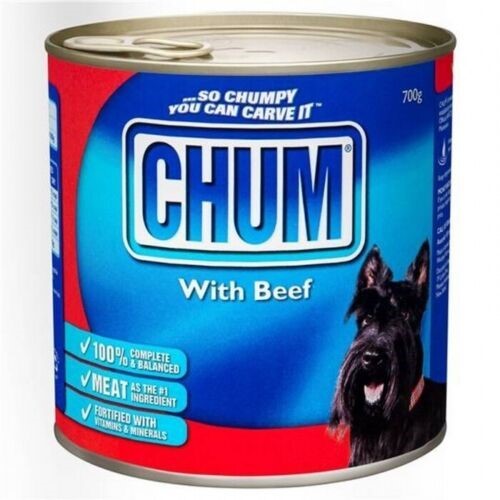 CHUM Beef Wet Dog Food 12 x 700g. Best Before: 30/09/2024. Auction ...