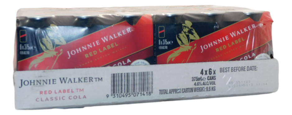 Johnnie Walker Blended Scotch Whisky & Cola (24x 375mL), Scotland ...