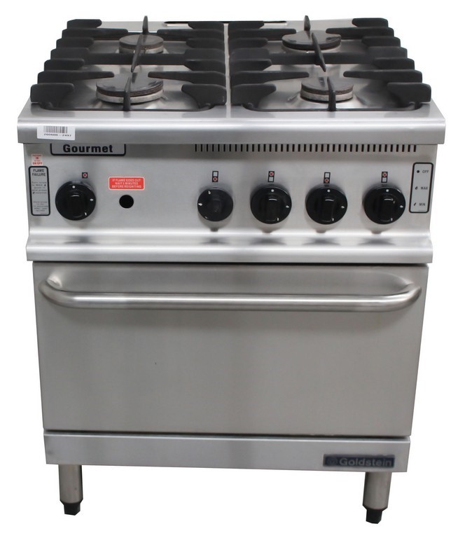 GOLDSTEIN GAS GOURMET 4 BURNER STOVE WITH OVEN Auction (0017-5053323 ...