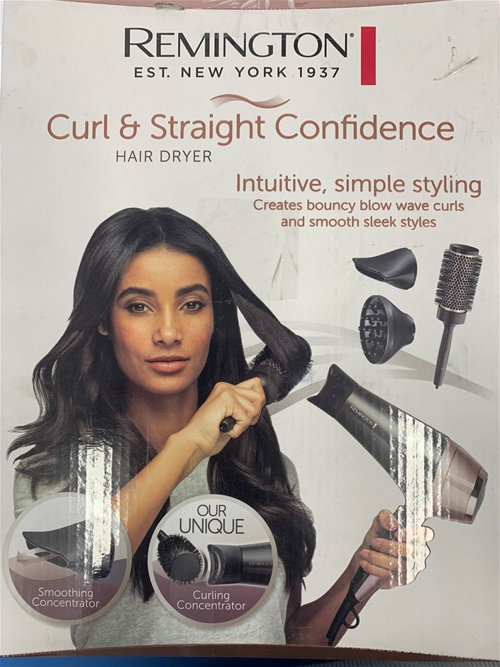 1x Remington Curl and Straight Confidence Hair Dryer Auction (0027 ...