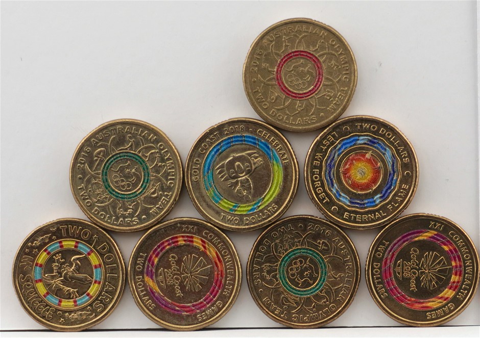 A Collection of Various Two Dollar Coins Auction (0034-2554301) | Grays ...