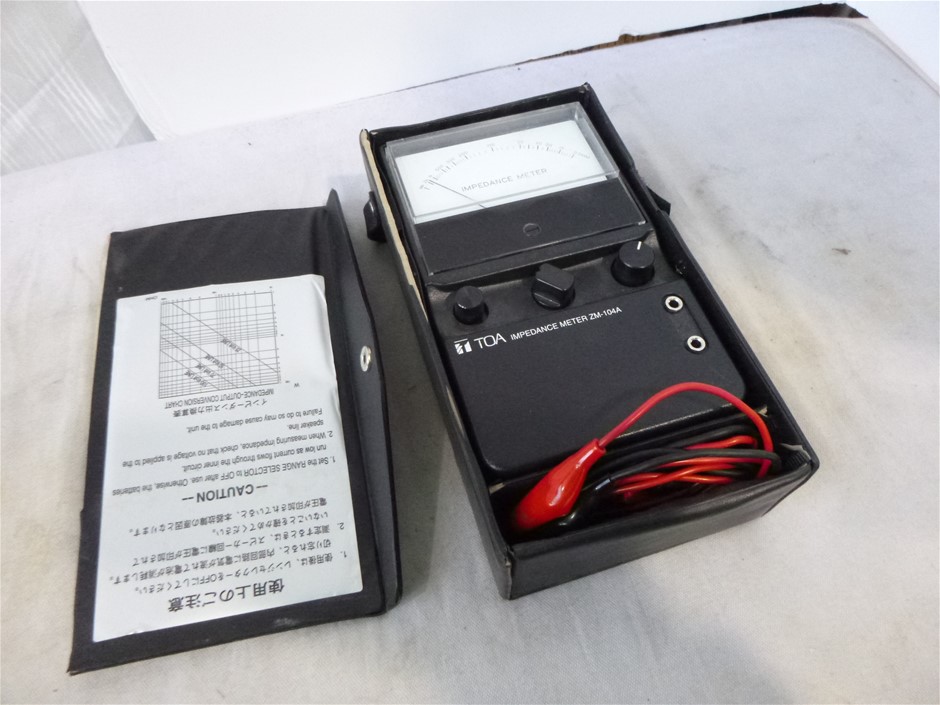 TOA ZM-104A Impedance Meter Auction (0093-5053233) | Grays Australia
