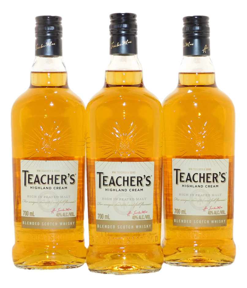 Teachers Highland Cream Blended Scotch Whisky (3x 700mL) Auction (0040 ...
