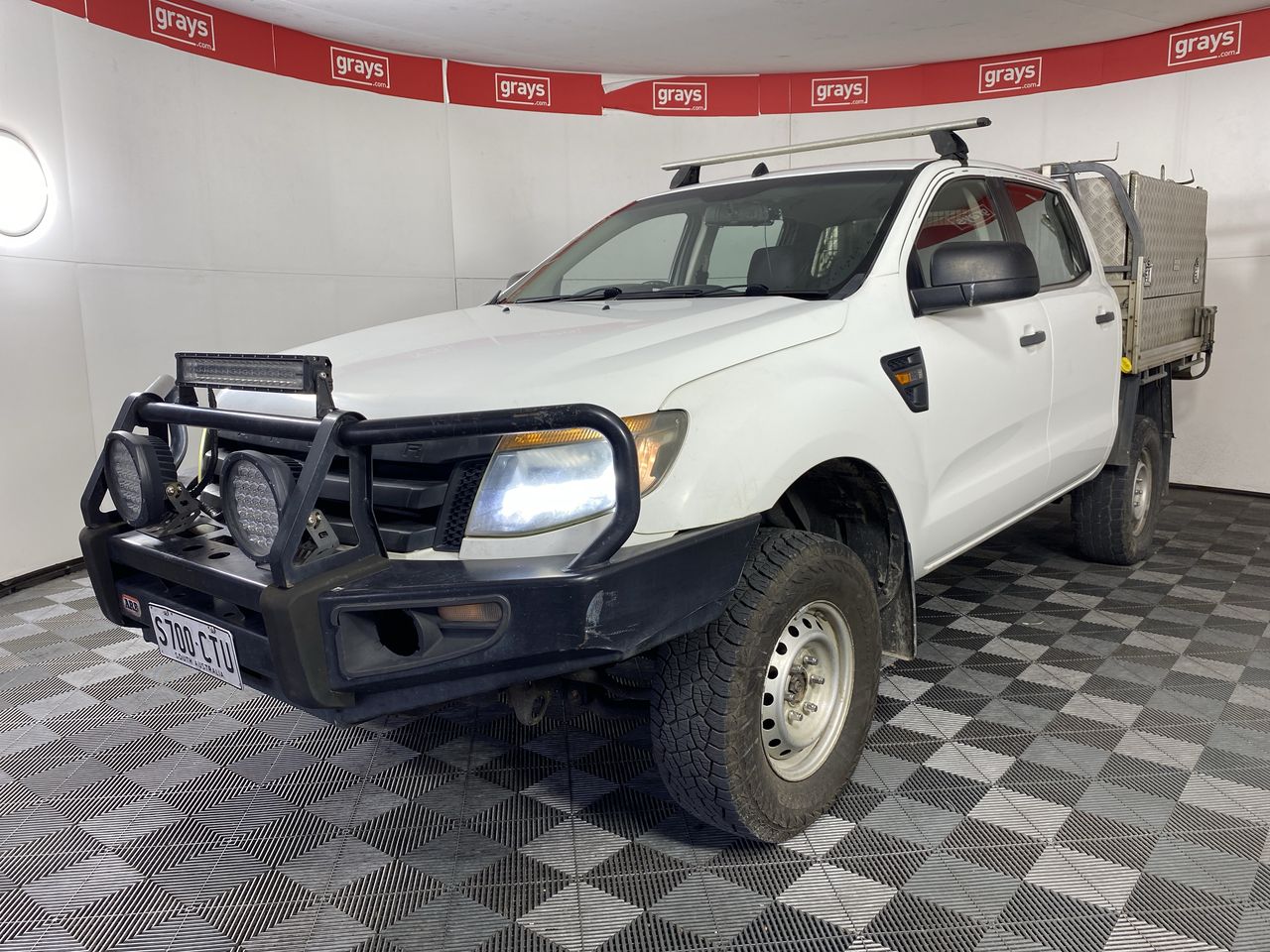 2012 Ford Ranger XL 4X4 PX Turbo Diesel Automatic Crew Cab Chassis ...